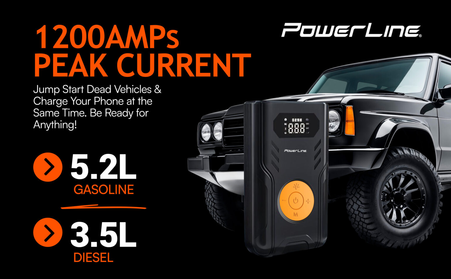 Pump & Jump 1200 4-in-1 Jump Starter, Air Pump, Battery Bank, LED (600A ...
